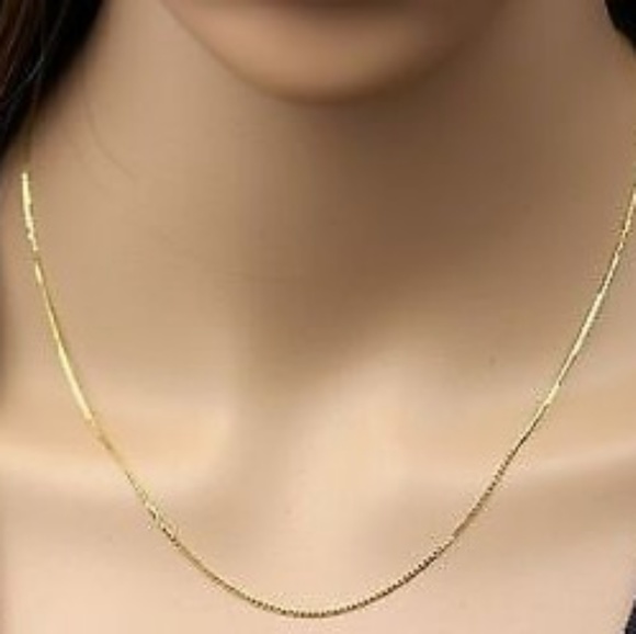 Jewelry | 18 18k Solid Yellow Gold Box Chain | Poshmark